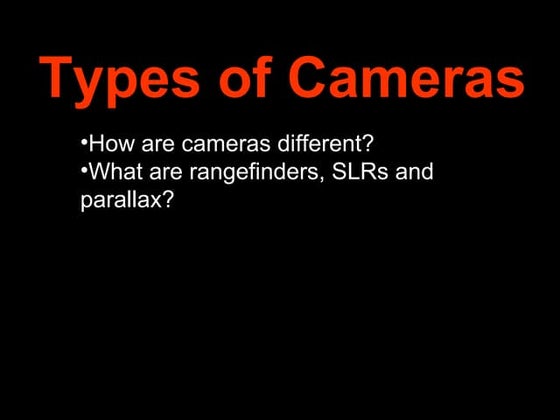 Camera Types | PPT
