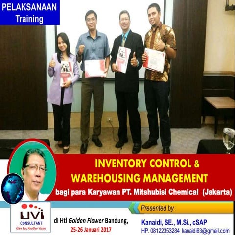 PELAKSANAAN + Link-link MATERI Training "INVENTORY & WAREHOUSING MANAGEMENT" | PPT