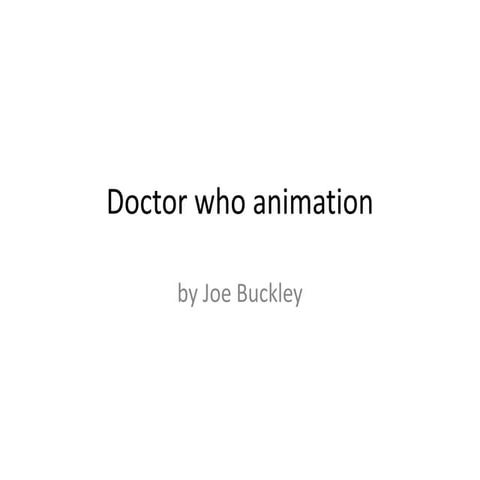 Doctor Who animation | PPTX