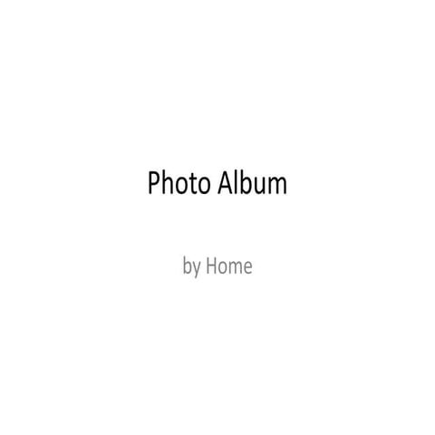 Photo album | PPTX