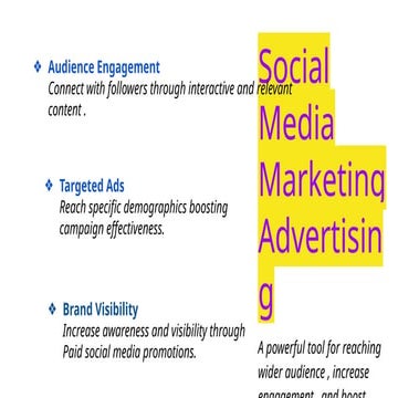 Social media marketing advertising tools | PPTX