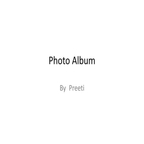 Photo album video | PPTX