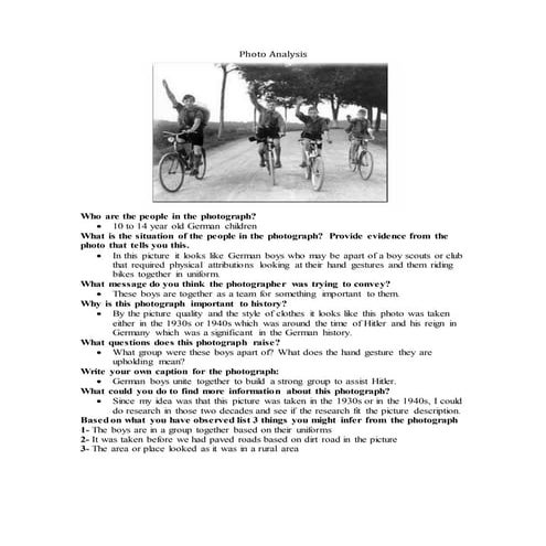 Photo analysis | PDF