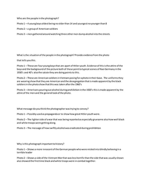 3 Photos Analysis | PDF