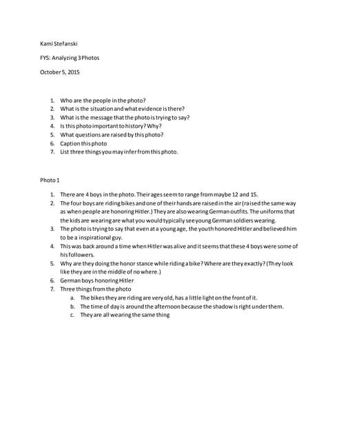Photo Analysis -Individual Assignment | DOCX