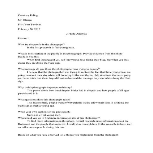 Picture analysis questions and answers | DOCX