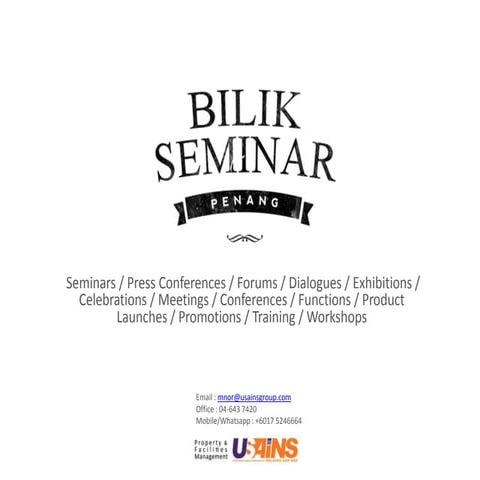 Seminar Conference Training & Meeting Room Rental | PDF