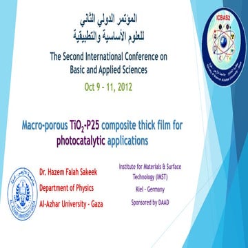 Photocatalytic activity of macroporous ti o2 p25 films | PDF
