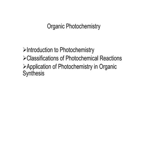 Photochemistry | PPT