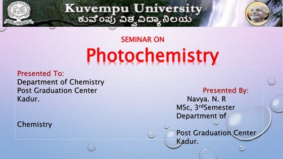 Photochemistry of Carbonyl Compound, Norrish type I and Type II ...