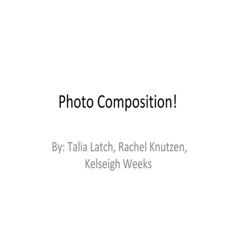 Photo composition | PPT