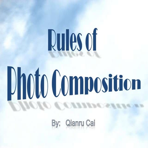 Photo composition rules slide show | PPT