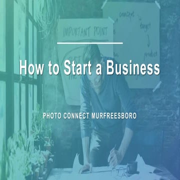 How to Start a Business | PPT