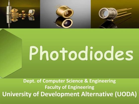 Photodiode working principle characteristics and applications | PPT