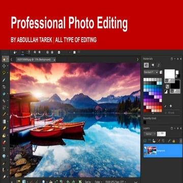 Professional Photo editing | PPTX