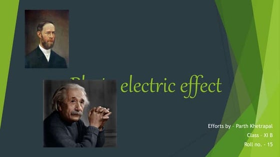 A basic explanation of Photoelectric Effect | PPT