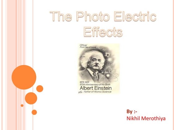 photoelectric effect made by-chinmay jagadev pattanayak | DOCX ...