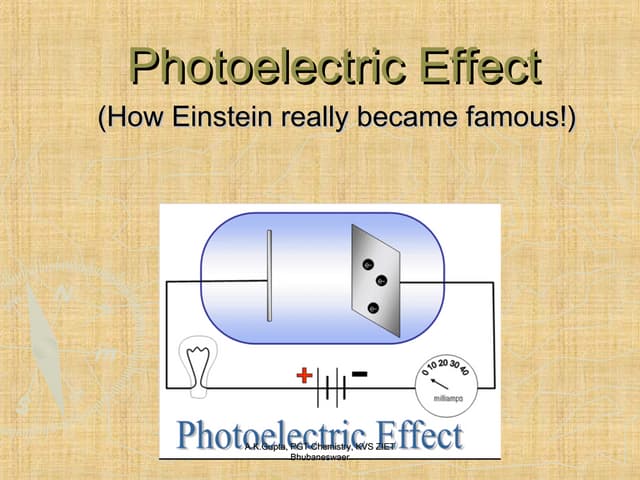 Photoelectric effect ppt | PPTX