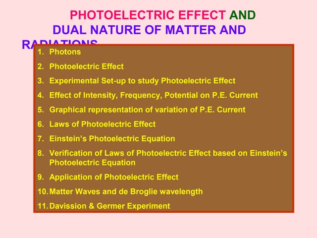 Photoelectric effect ppt | PPTX