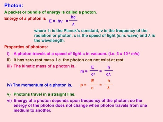 Photoelectric Effect And Dual Nature Of Matter And Radiation Class 12 ...