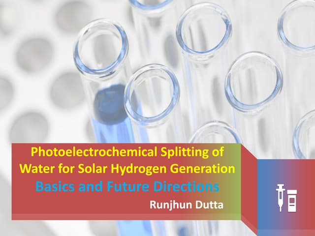 Splitting of water | PPTX