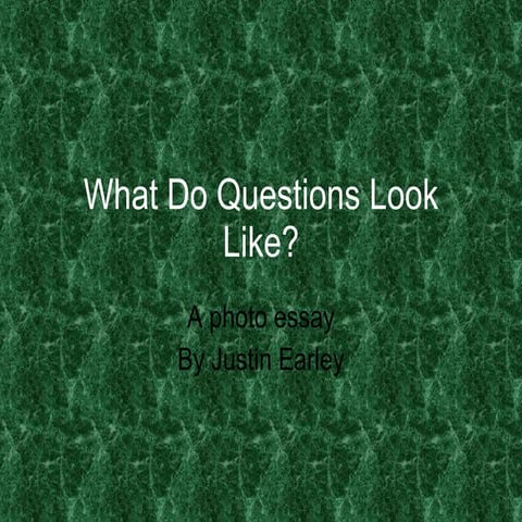 Photo Essay | PPT