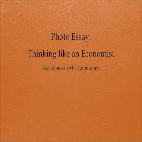 Photo Essay: Economics in My Community | PPT | Grocery Shopping | Shopping