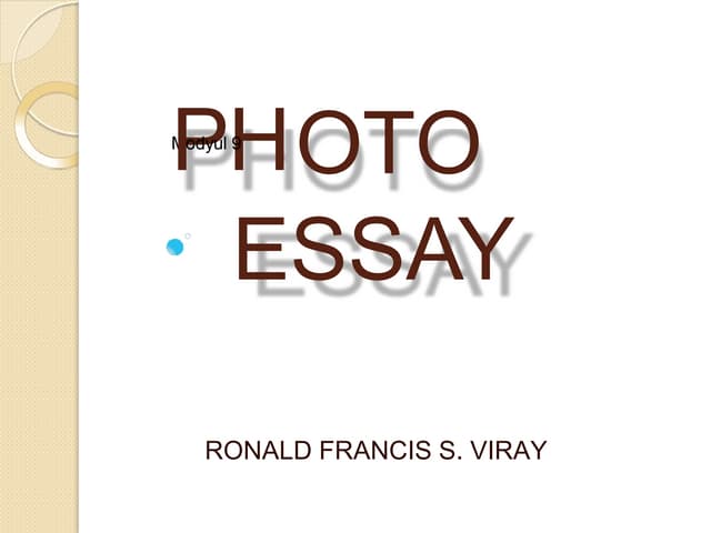 Photo essay | PPTX