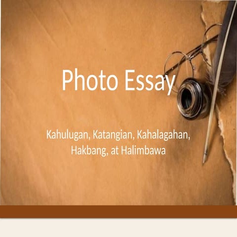 Photo_Essay_Presentation_Earthy.pptx -FPL | PPTX