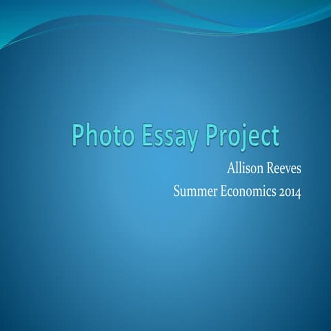 Photo essay project | PPT