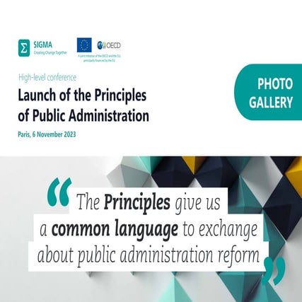 Launch of the Principles of Public Administration - 6 Nov 2023 - Photo ...