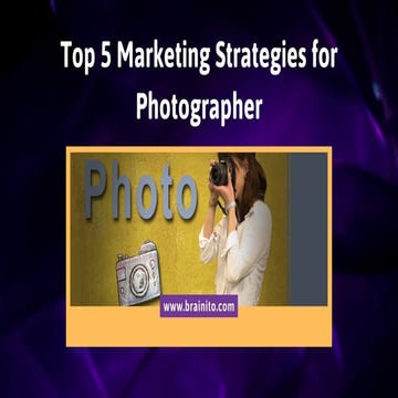 Marketing Strategies For Photographer | PDF