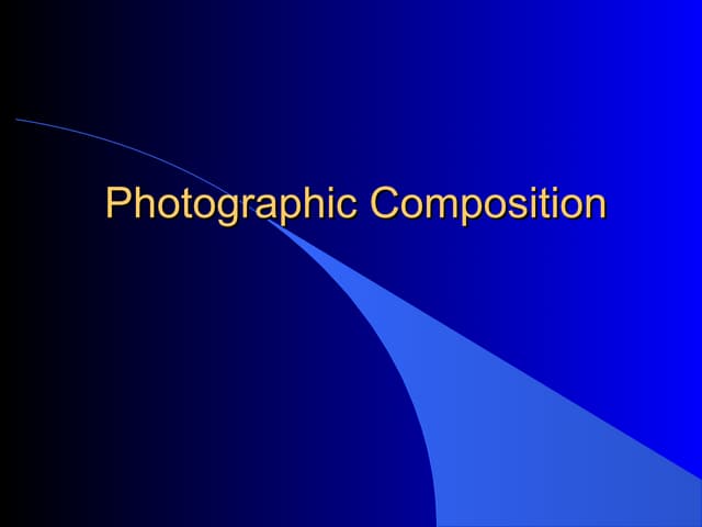 Elements and Principles of Design in Photography | PPT