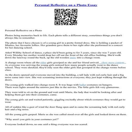 Photographic Essay Examples | PDF