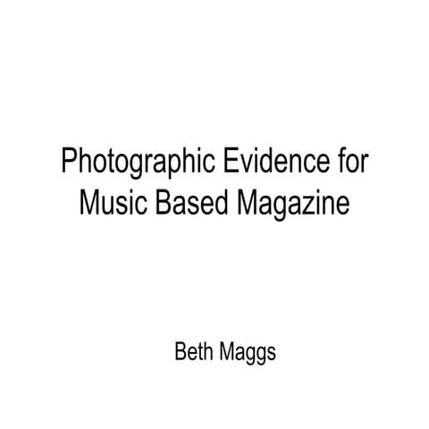 Photographic Evidence | PPT