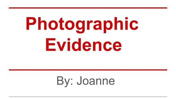 Photographic evidence - Plate Tectonics | PPTX
