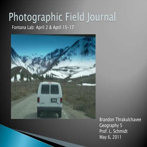 Photographic Field Journal | PPT