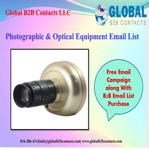 Photographic & optical equipment email list | PPT