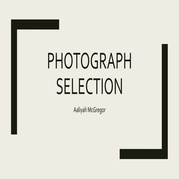 Photograph selection magazine cover 1 | PPTX