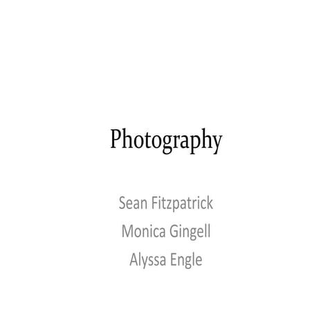 Photography Lecture | PPTX | Cameras and Camcorders | Consumer Electronics