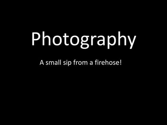Basic Photography Lesson | PPT
