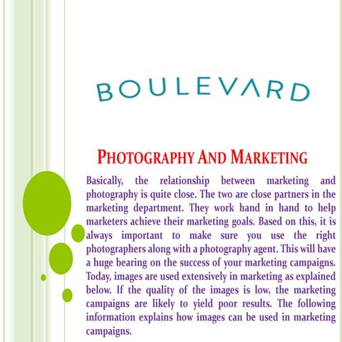 Photography and marketing | PPTX