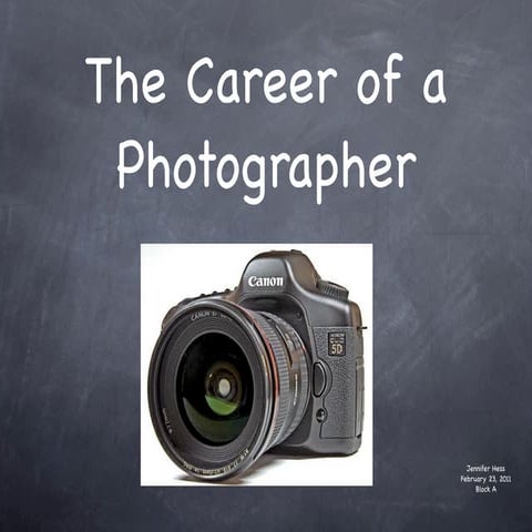 Photography as a career | KEY