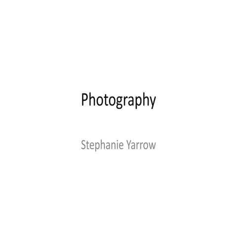 Photography case studies | PPTX
