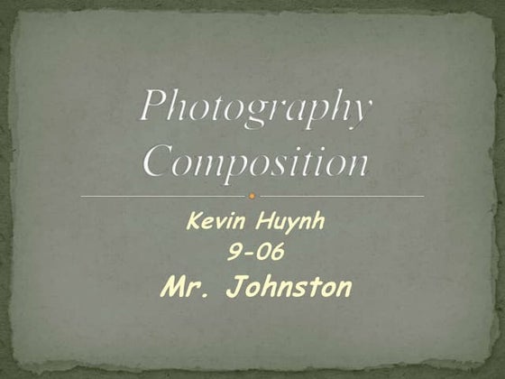 4 photo composition challenge! | PPT
