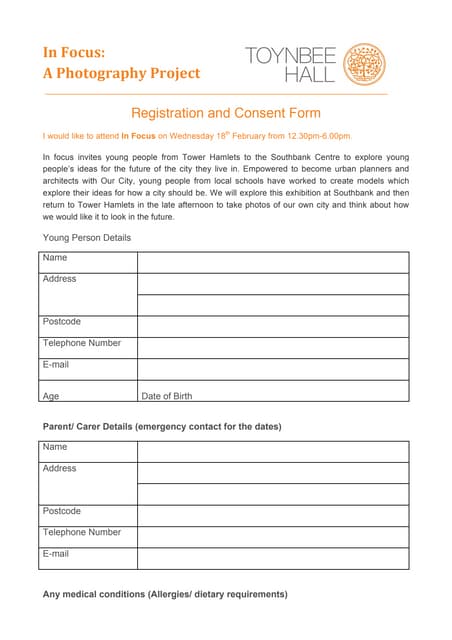 Sample photography policy | PDF