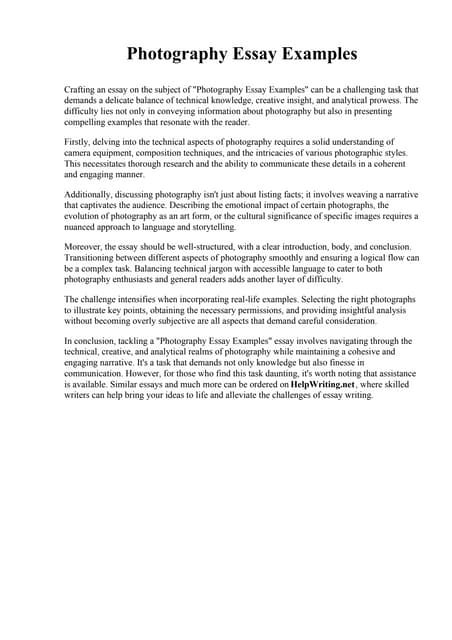 Photography Essay Example.pdf