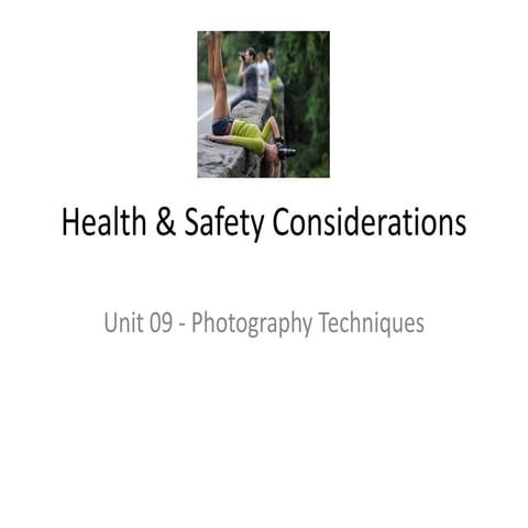 Photography Health & Safety | PPTX