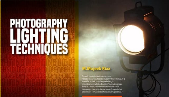 Lighting techniques for photography | PPTX | Photography | Arts and Crafts