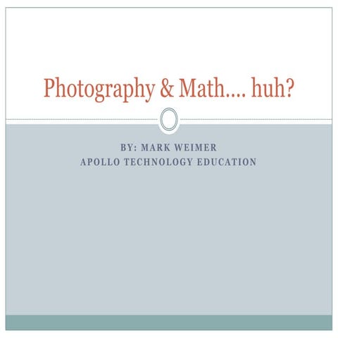 Photography & Math | PPT